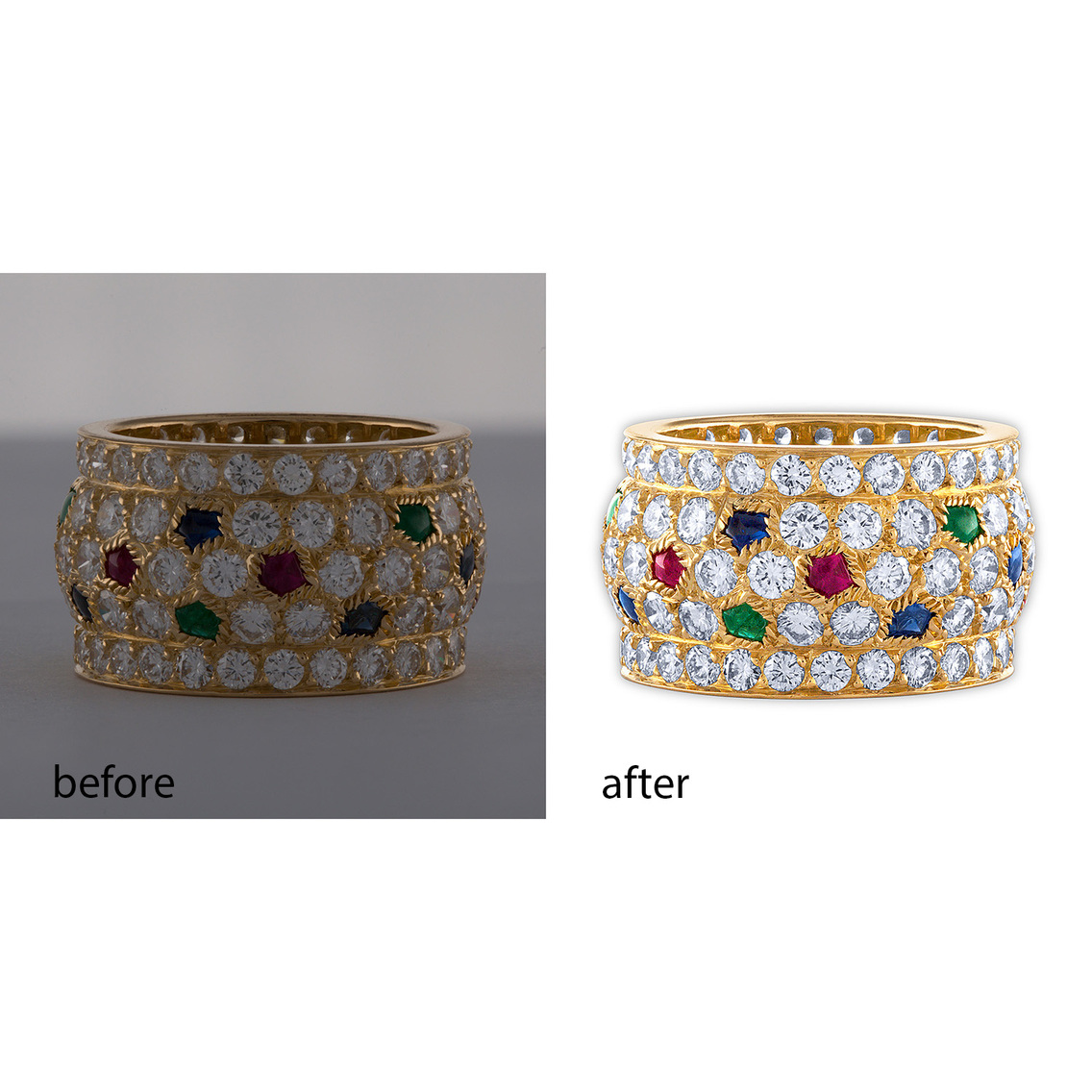 Jewelry photography editing and retouching services, high end photo ...